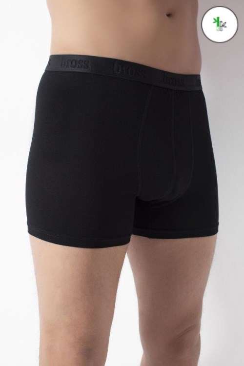 BEYAZ BROSS 2Lİ SİYAH BAMBU ERKEK BOXER 1426 | Bross Tekstil | Çorap ve ...